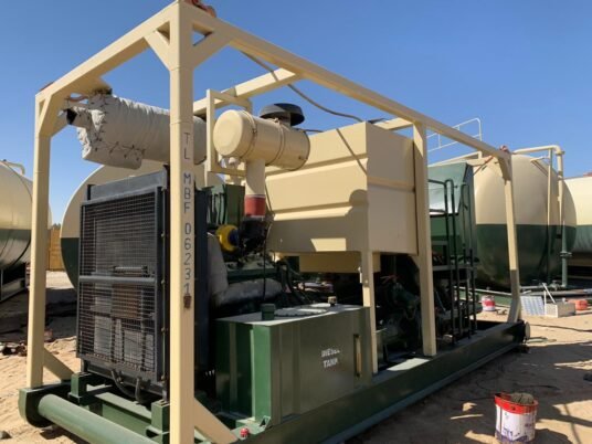 HT 400 TRIPLEX PUMP Skid Mounted Unit 4-1/2” & 3-3/8 - Matar Bin Fraih